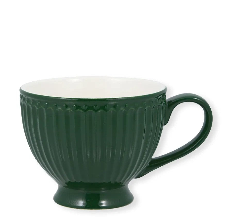 Alice porcelæn te kop Mørkegrøn | Køb online hos Nordic Tea